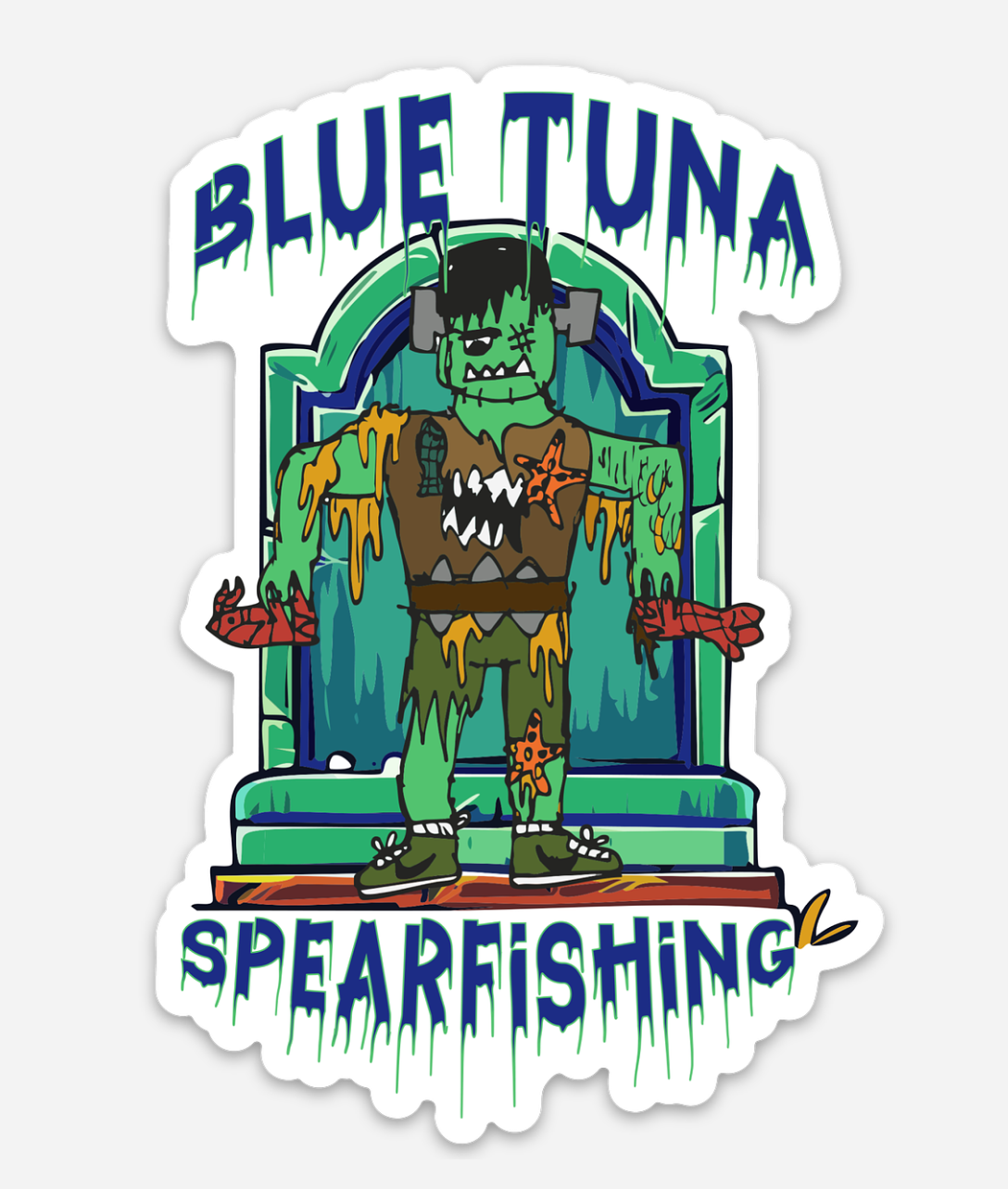 Zombie Lobster Hunter Stickers – Blue Tuna Spearfishing Co