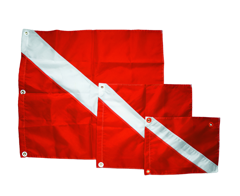 Nylon Dive Flag with Stiffener – Blue Tuna Spearfishing Co